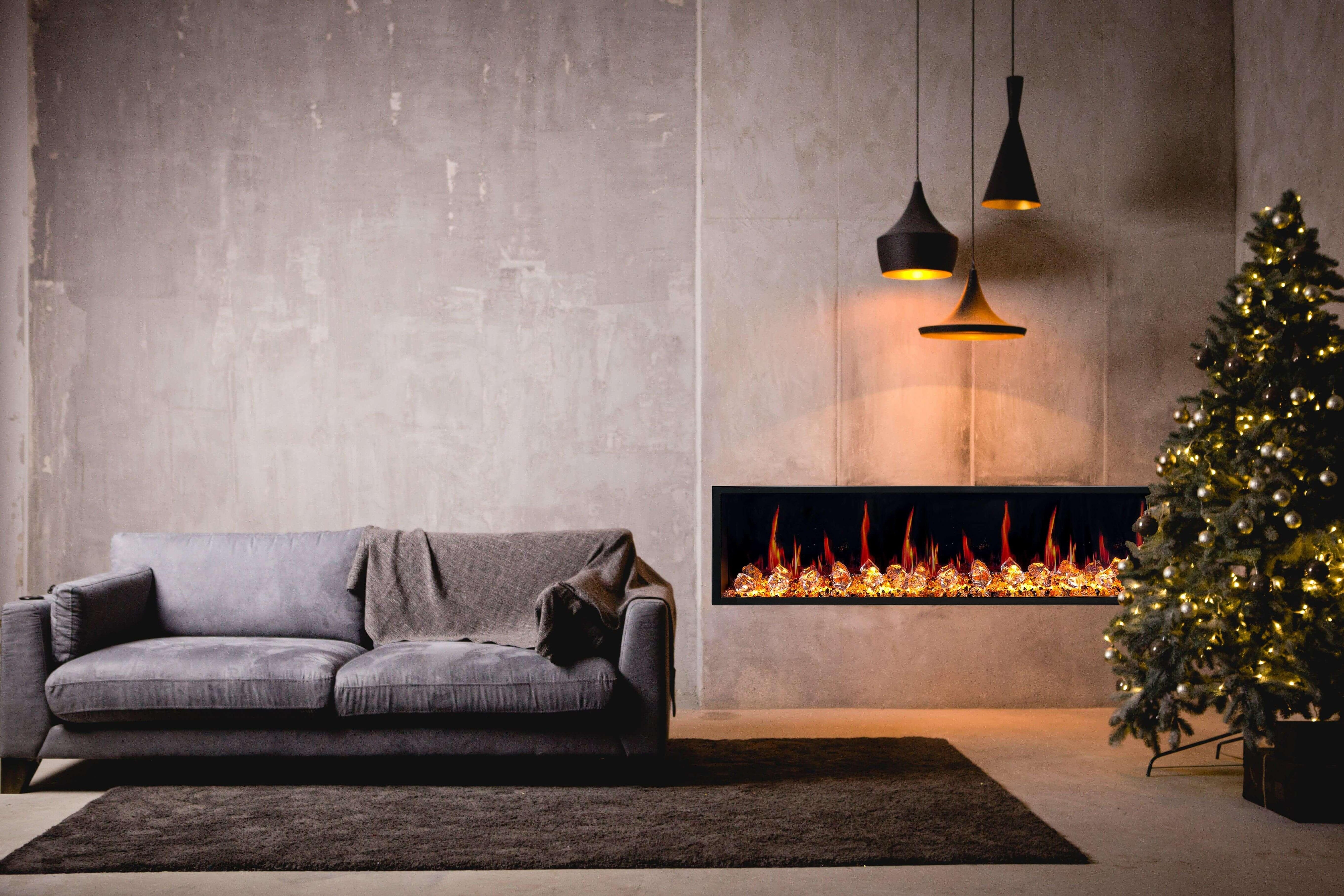 Litedeer Homes Latitude XL 75" Built-In Smart Electric Fireplace ...
