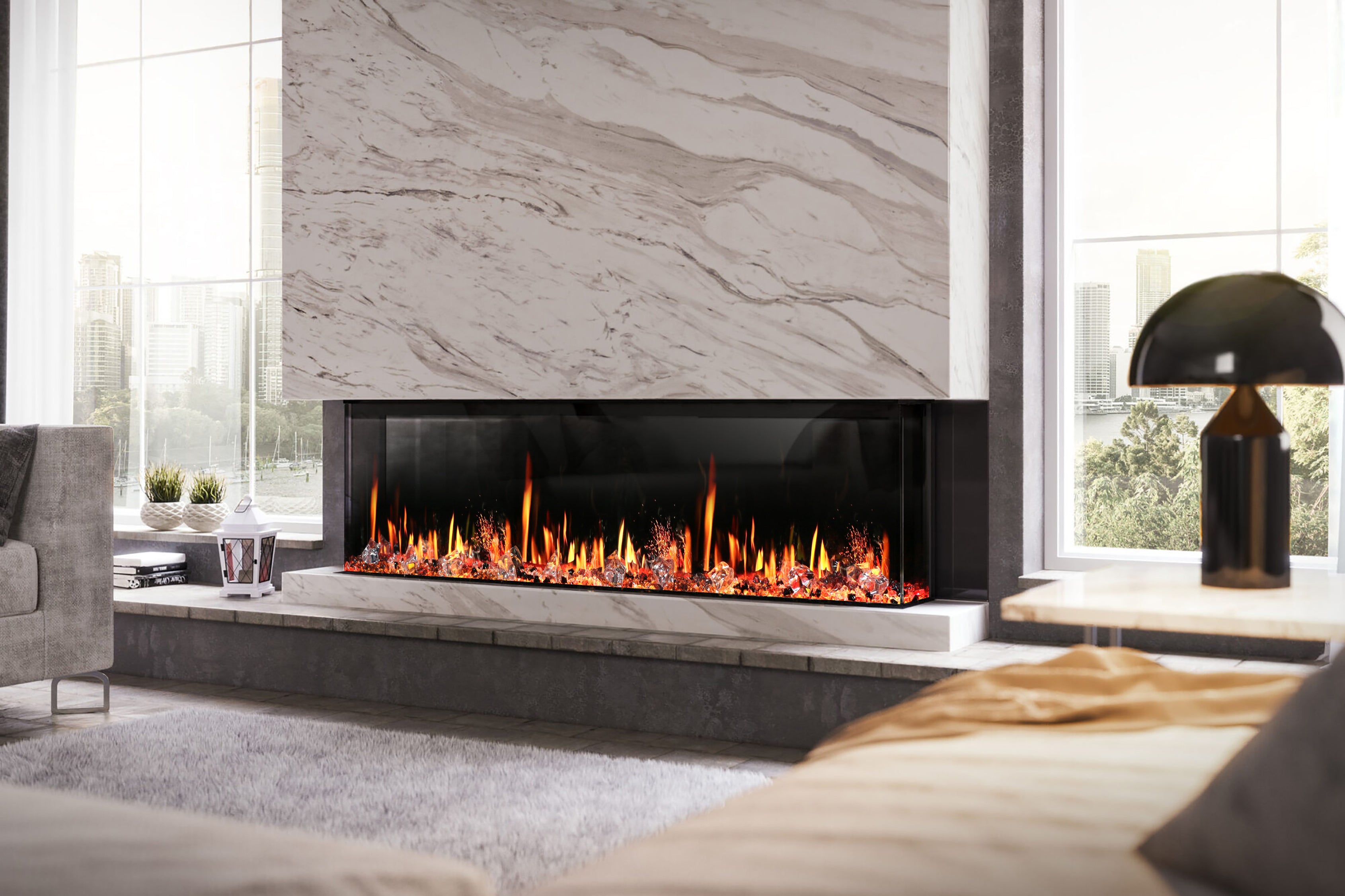 Litedeer Homes | Smart Electric Fireplace for Modern Living