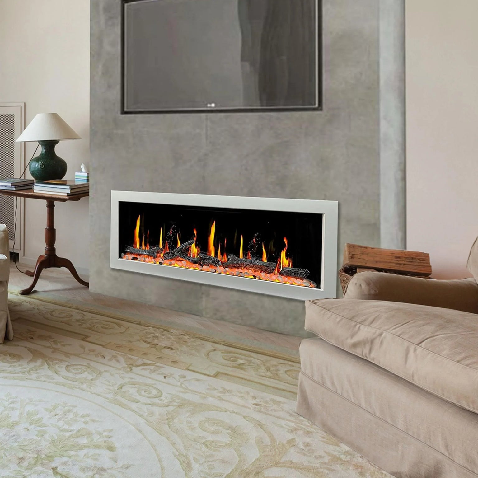Modern Elegance with Gloria II Wall-Mount Electric Fireplace