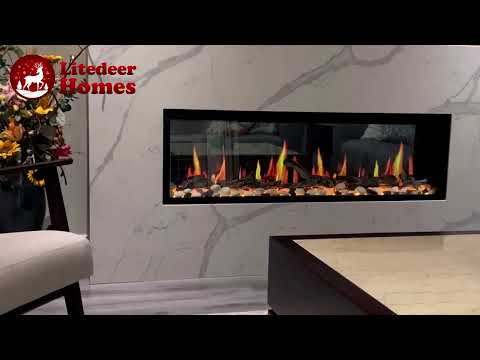 Litedeer Homes Latitude XL 75" Built-In Smart Electric Fireplace ...